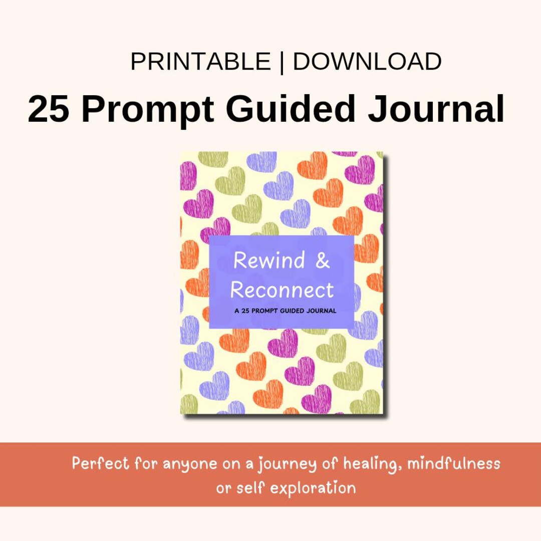 Rewind & Reconnect | 25 Page Guided Journal | Self Discovery and ...