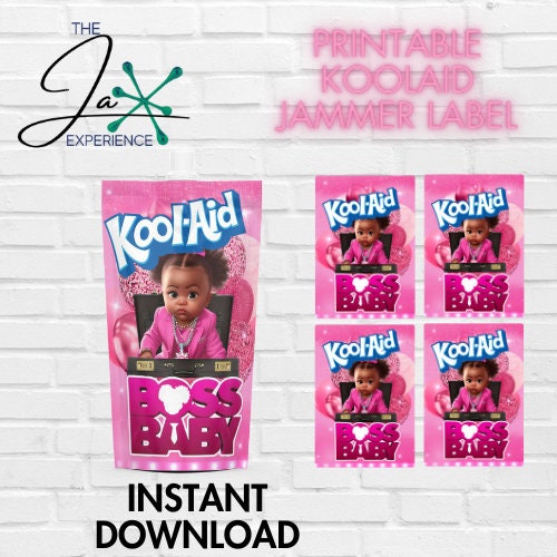Boss Baby Girl Kool-aid Jammer Label - Etsy