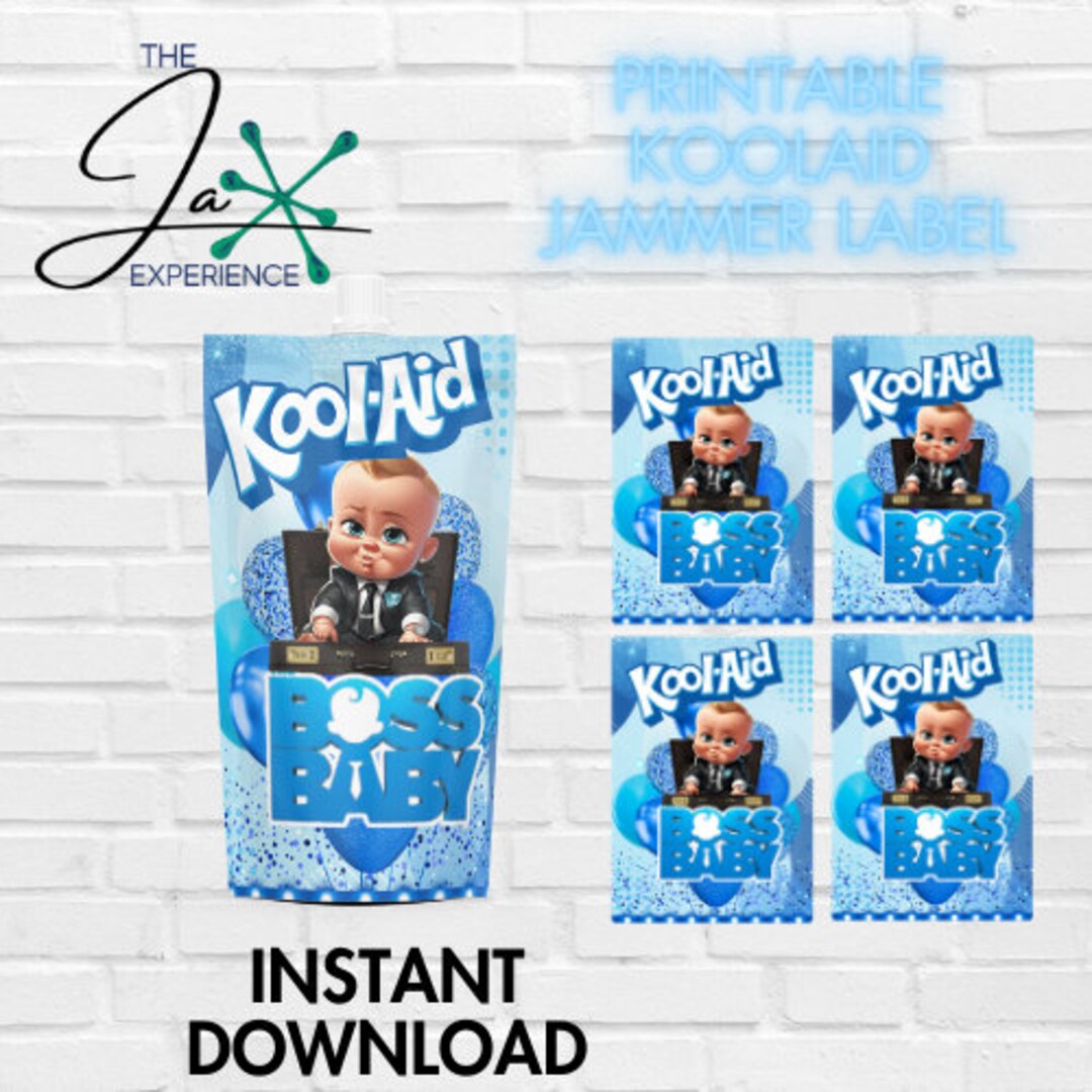 Boss Baby Boy Kool-aid Jammer Label - Etsy