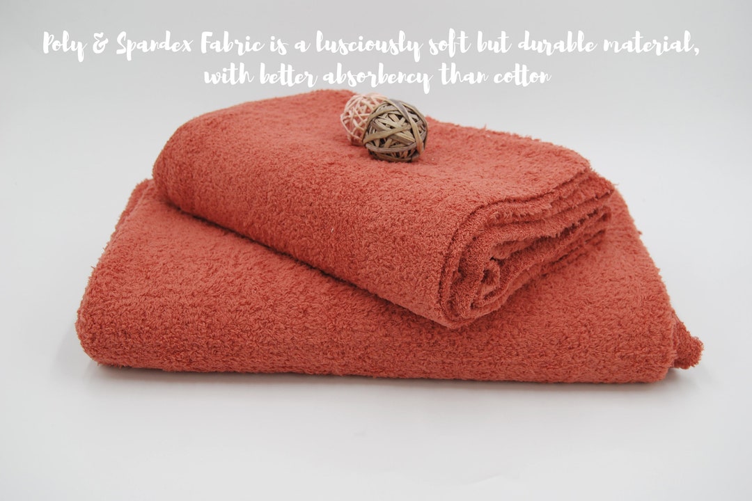 RUST Fuzzy Fluffy Sweater Knit "belle" Fabric by the Yard, Soft Hand ...