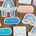 Mental Health Stickers / Five Senses Grounding / Mindfulness Therapy ...