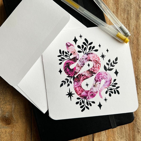 Snake Card - Etsy