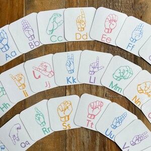 Sign Language Flash Cards / ASL Flash Cards / Sign Language Alphabet ...