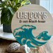 Beach House Welcome Sign / Ocean Wave Door Sign / Coastal Decor / Beach ...