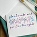 Sign Language Card / ASL Card / Positive Thoughts Card / Inspirational ...