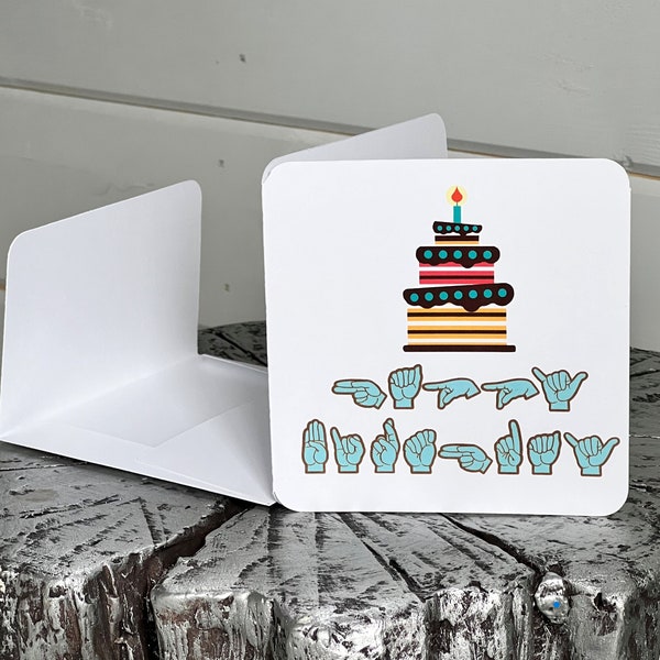Sign Language Card - Etsy