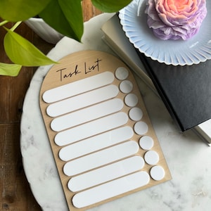 Task List Dry Erase Board / to Do List White Board / Time Organization ...