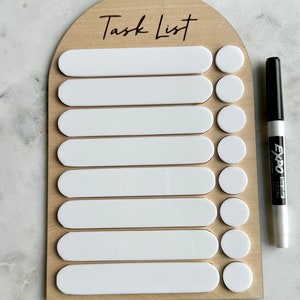 Task List Dry Erase Board / to Do List White Board / Time Organization ...