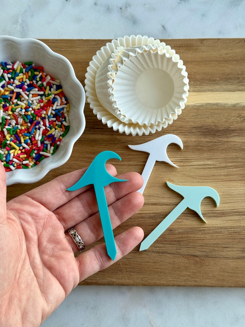Ocean Wave Cake Topper Set / Beach Theme Party / Ocean Cake Topper ...