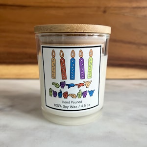 ASL Candle Set / Sign Language Birthday Gift / ASL Gift Set / Birthday ...