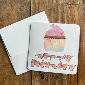 Sign Language Birthday Card / ASL Happy Birthday Card / Sign Language ...