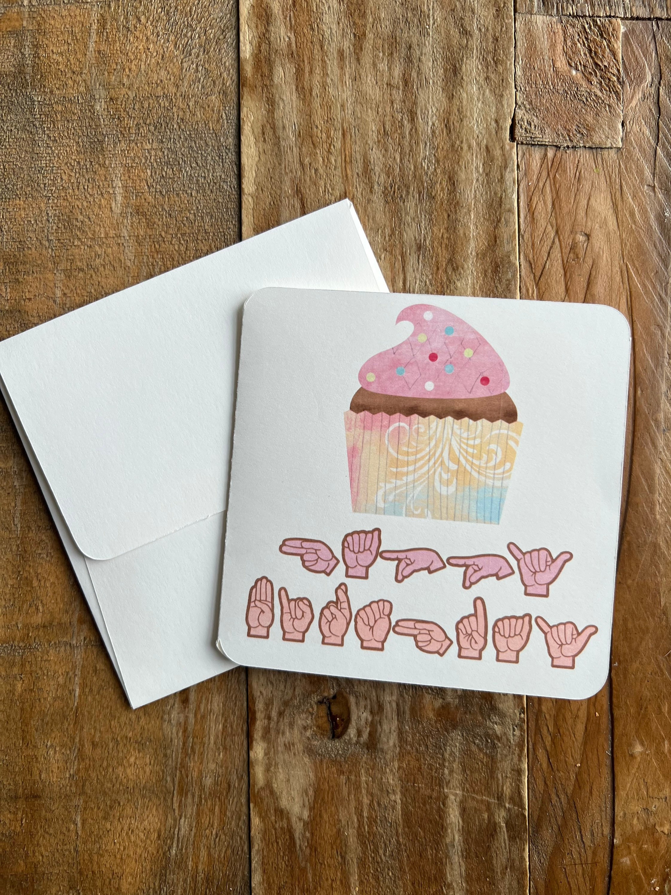 Sign Language Birthday Card / ASL Happy Birthday Card / Sign Language ...