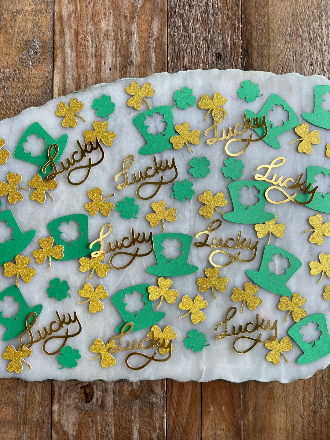 St. Patrick’s Day Confetti / Four Leaf Clover Card Filler / Wedding Confetti / St. Patrick’s Day ...