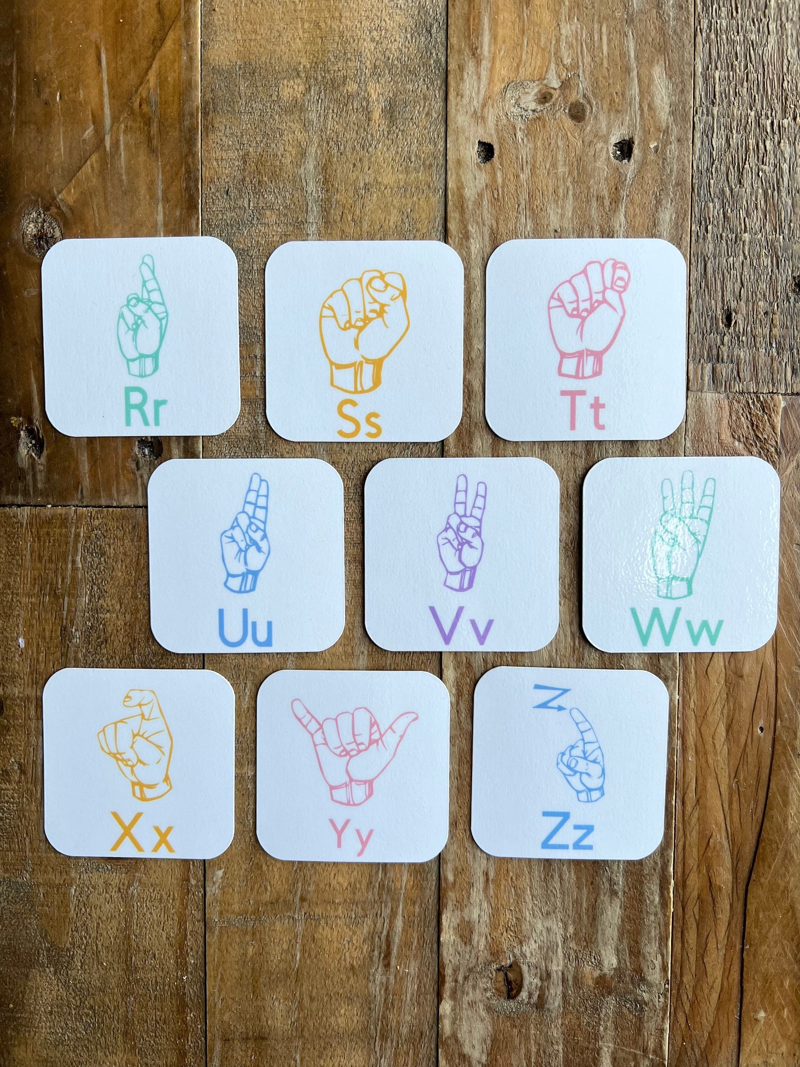 Sign Language Flash Cards / ASL Flash Cards / Sign Language Alphabet ...