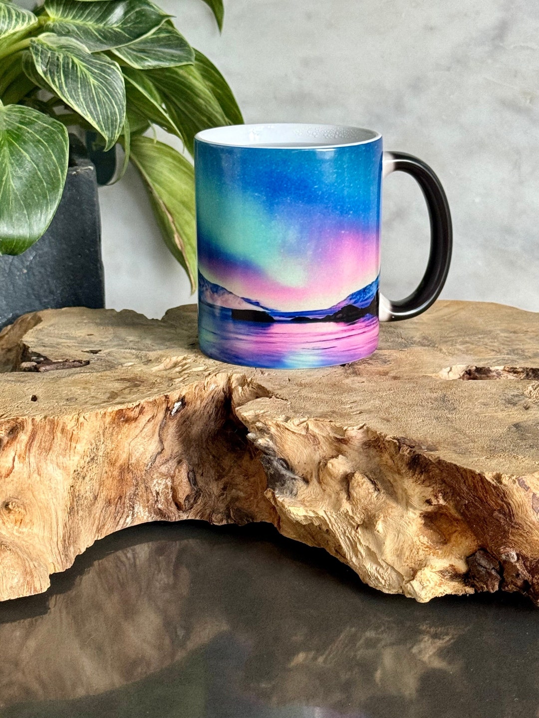 Color Changing Northern Lights Mug / Aurora Borealis Mug / Heat ...
