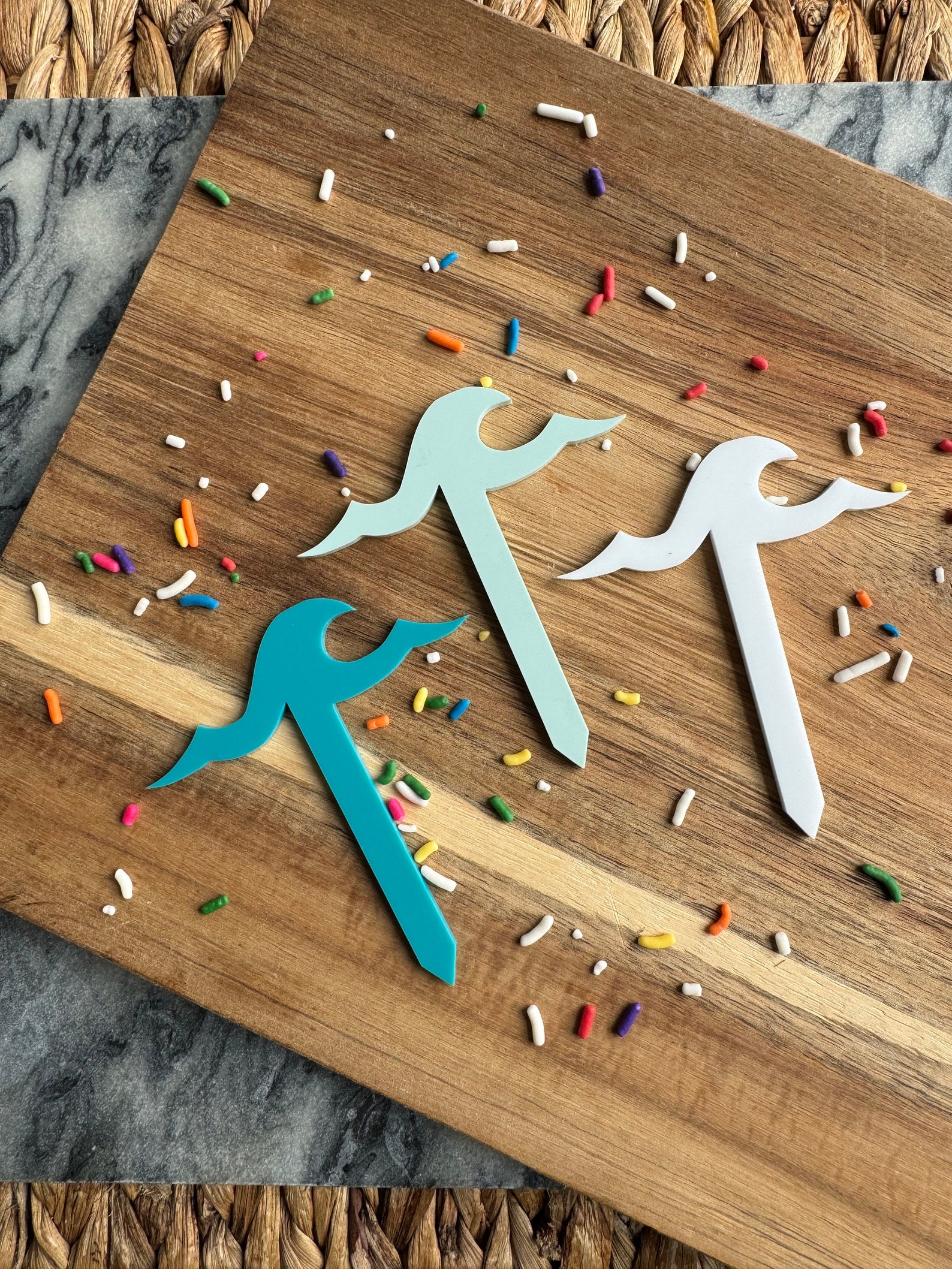 Ocean Wave Cake Topper Set / Beach Theme Party / Ocean Cake Topper ...