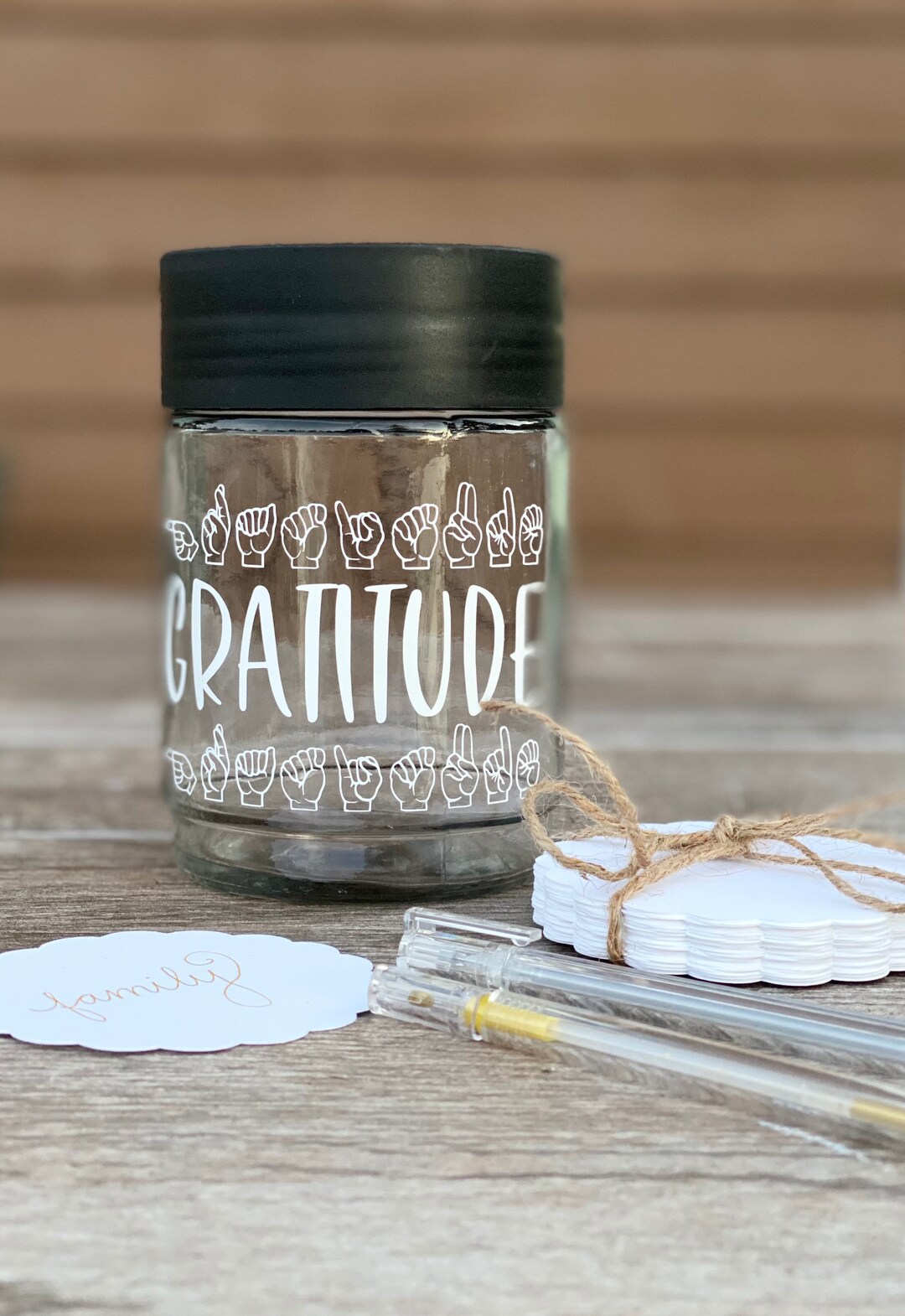 ASL Gratitude Jar / American Sign Language Gratitude Jar/ ASL ...