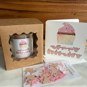 ASL Candle Set / Sign Language Birthday Gift / ASL Gift for Her ...