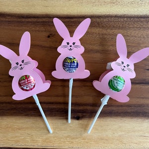 Easter Lollipop Holders / Easter Basket Stuffers / Bunny Lollipop Cover ...