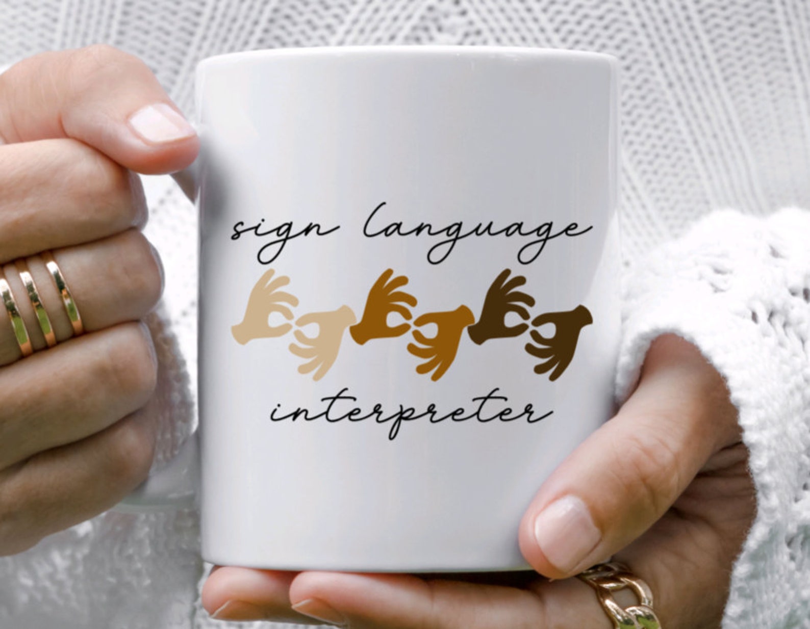 Sign Language Interpreter Mug / ASL Mug / Sign Language Gift / ASL Gift ...