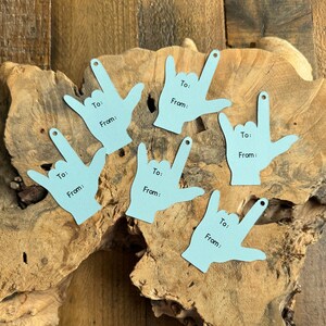 Sign Language Gift Tags / ASL Valentines Day Gift / ASL Gift Tag / Sign ...
