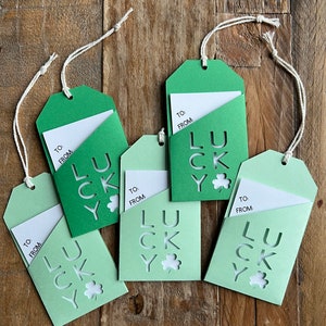 St. Patrick’s Day Gift Card Holders / Shamrock Gift Tag / Lucky Gift ...