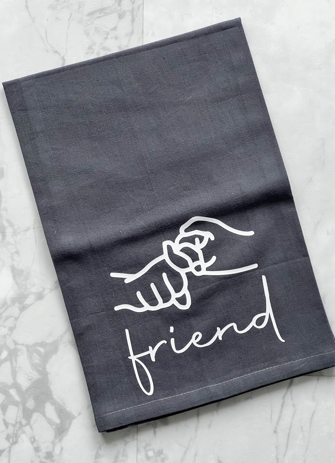 ASL Friend Tea Towel / Sign Language Gift for Friend / Sign - Etsy