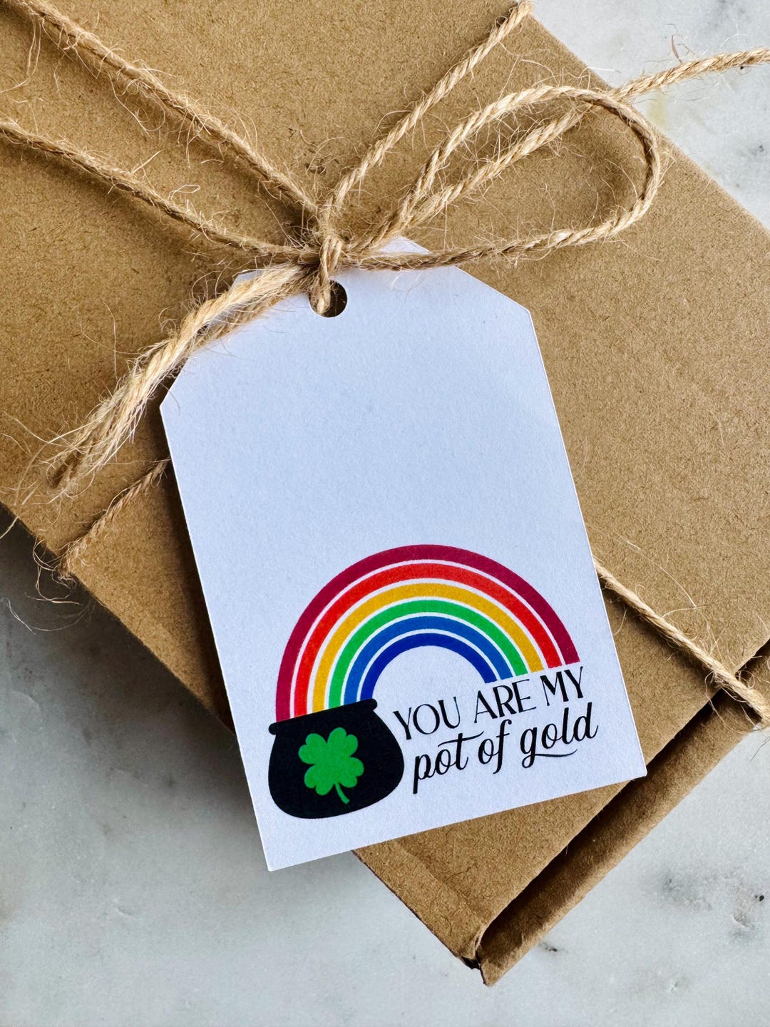 St. Patrick’s Day Gift Tags / Pot of Gold Rainbow Gifting Tags / St ...