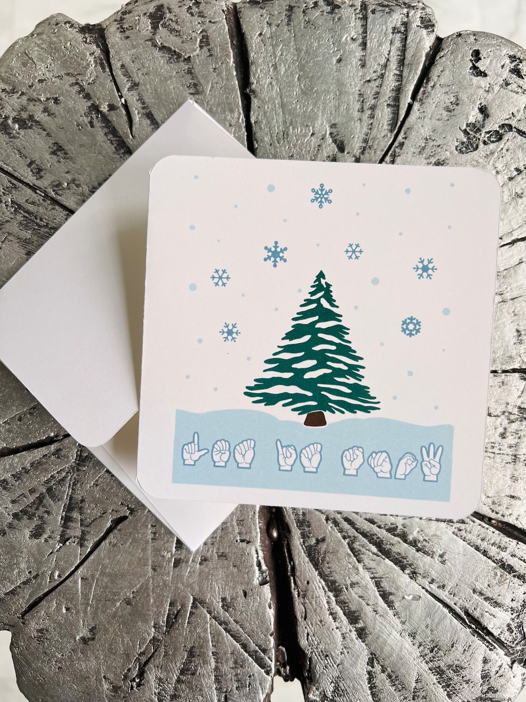 ASL Christmas Card / Sign Language Christmas Card / Sign Language Let ...