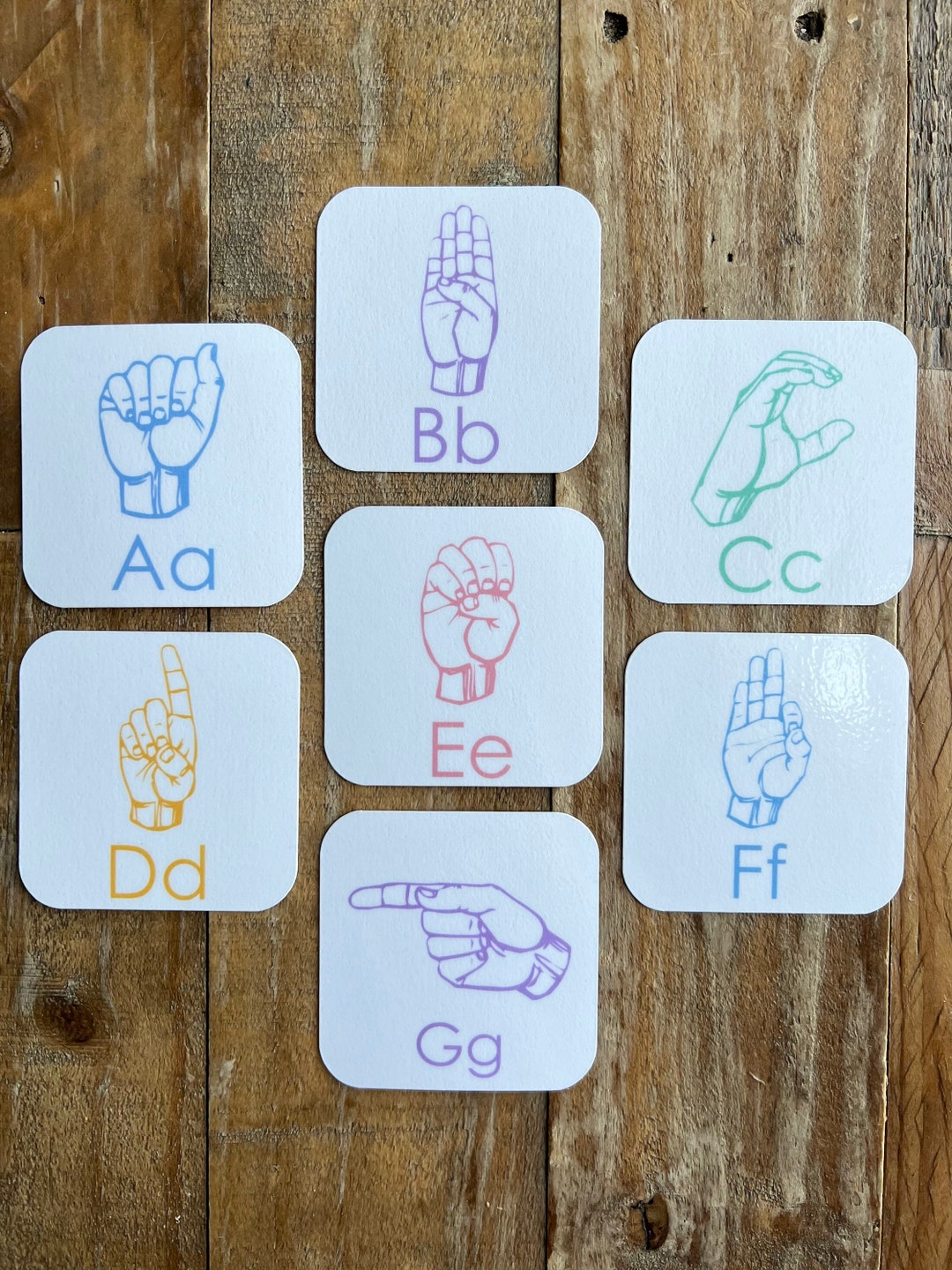 Sign Language Flash Cards / ASL Flash Cards / Sign Language Alphabet ...