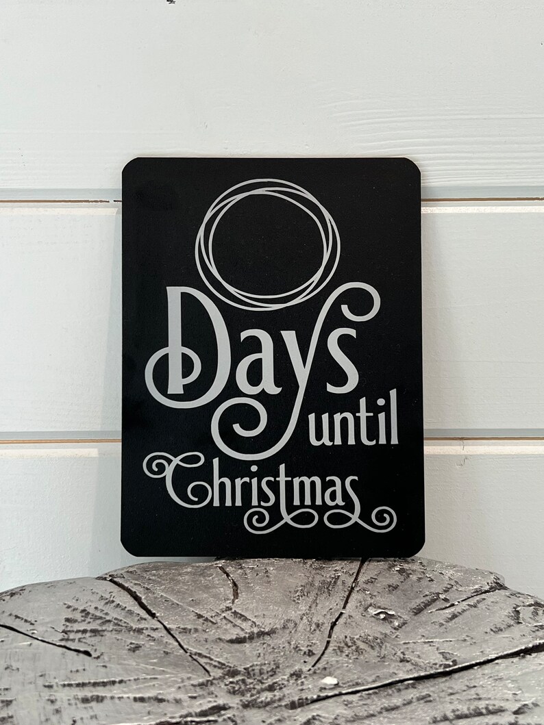 Christmas Countdown Chalkboard Sign / Christmas Décor / Table Top ...