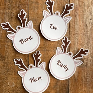 Personalized Christmas Place Cards / Custom Christmas Name Tags ...