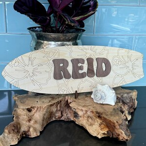 Surfboard Name Sign / Ocean Birth Announcement / Beach Name Sign ...