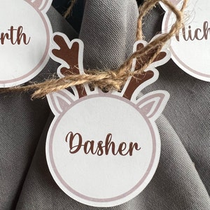 Personalized Christmas Place Cards / Custom Christmas Name Tags ...