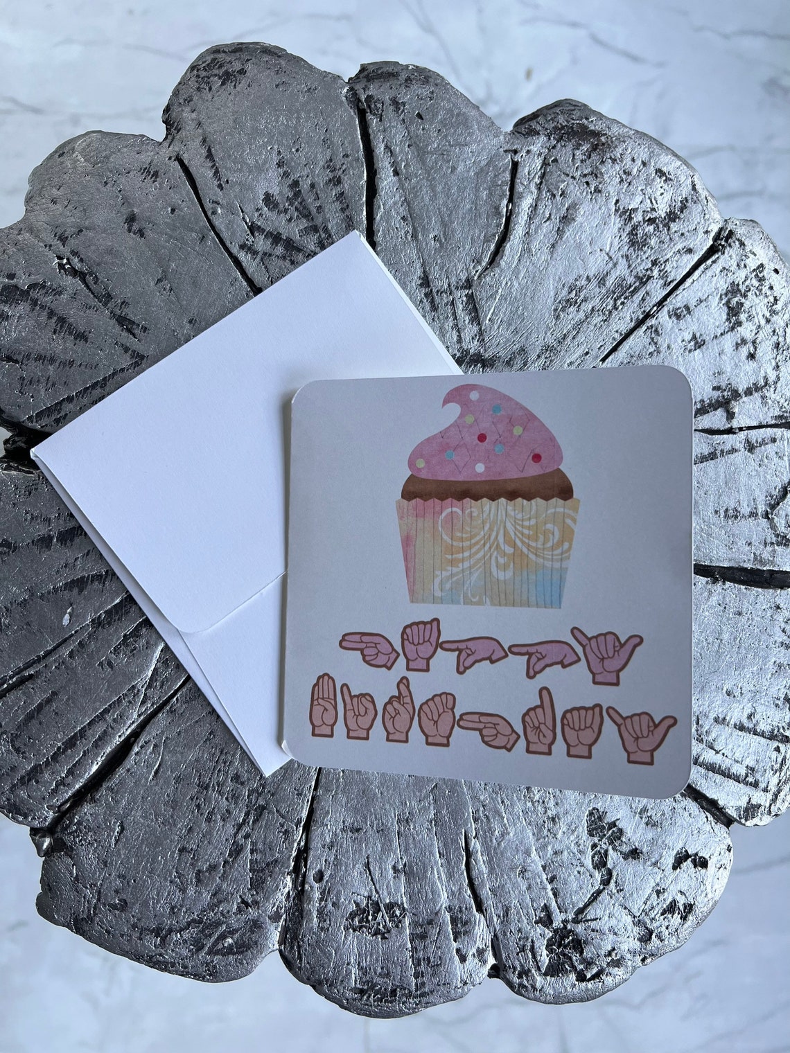 Sign Language Birthday Card / ASL Happy Birthday Card / Sign - Etsy