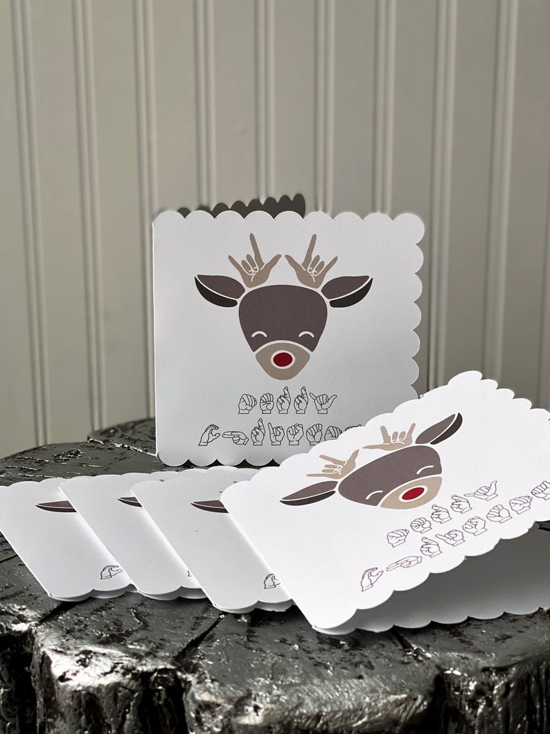 ASL Christmas Card / Sign Language Greeting Card / ASL - Etsy