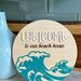 Beach House Welcome Sign / Ocean Wave Door Sign / Coastal Decor / Beach ...