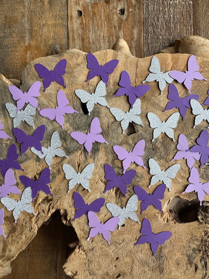 Purple Butterfly Confetti / Butterfly Party Decor / Butterfly Table ...