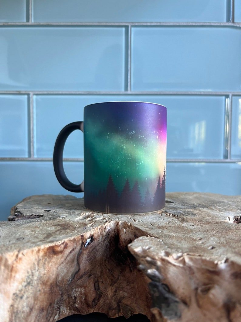 Color Changing Northern Lights Mug / Aurora Borealis Mug / - Etsy