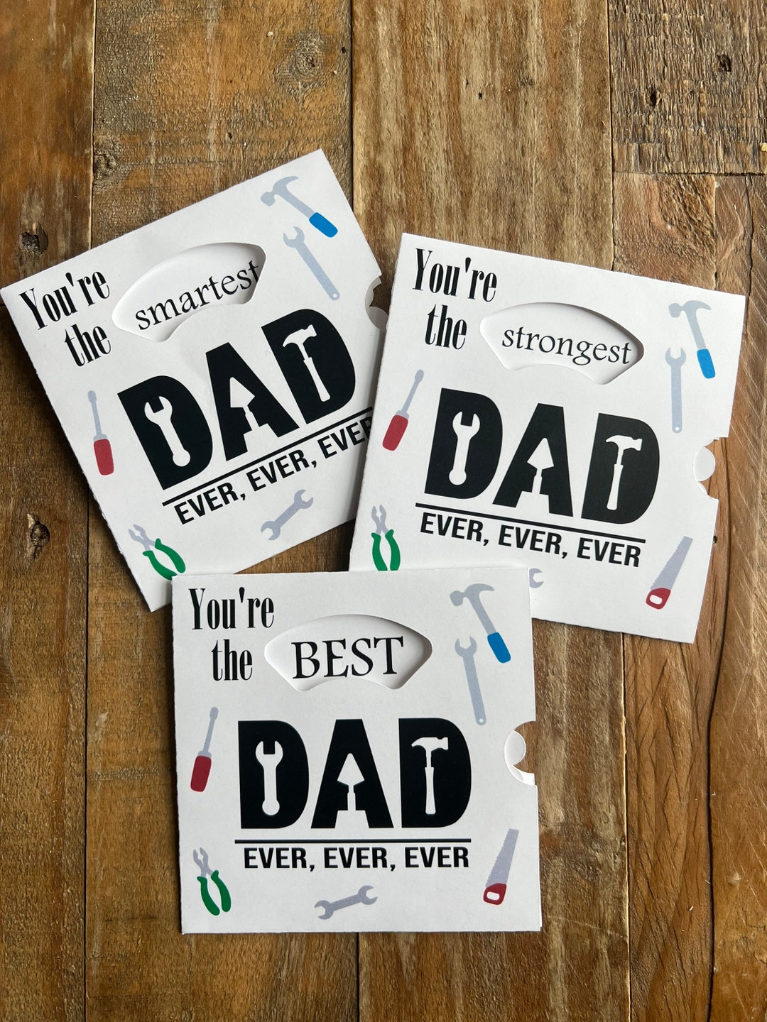Interactive Fathers Day Card / Best Dad Ever Card / Card for - Etsy