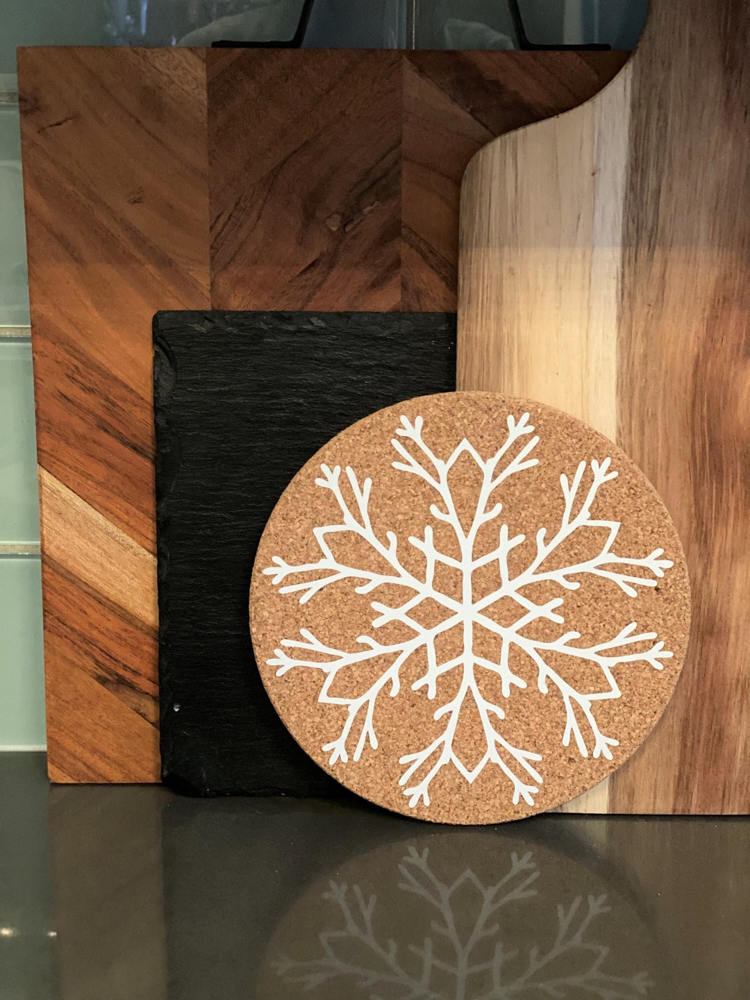 Snowflake Trivet / Holiday Trivet / Christmas Kitchen Décor / White ...