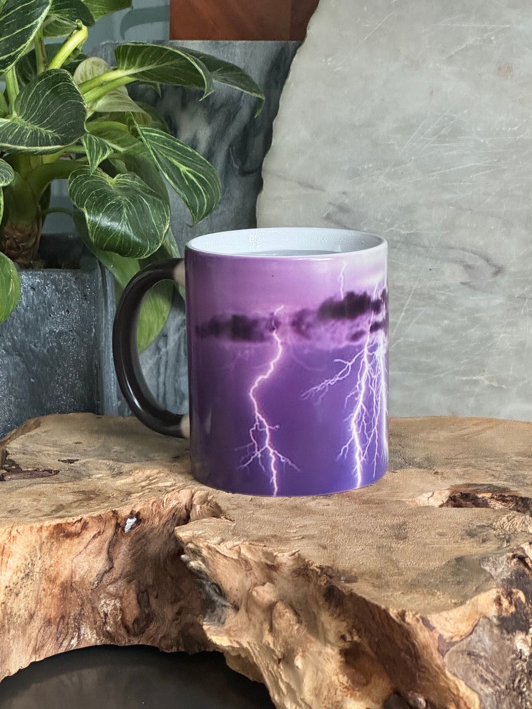 Color Changing Mug / Purple Lightning Mug / Heat Sensitive Mug ...