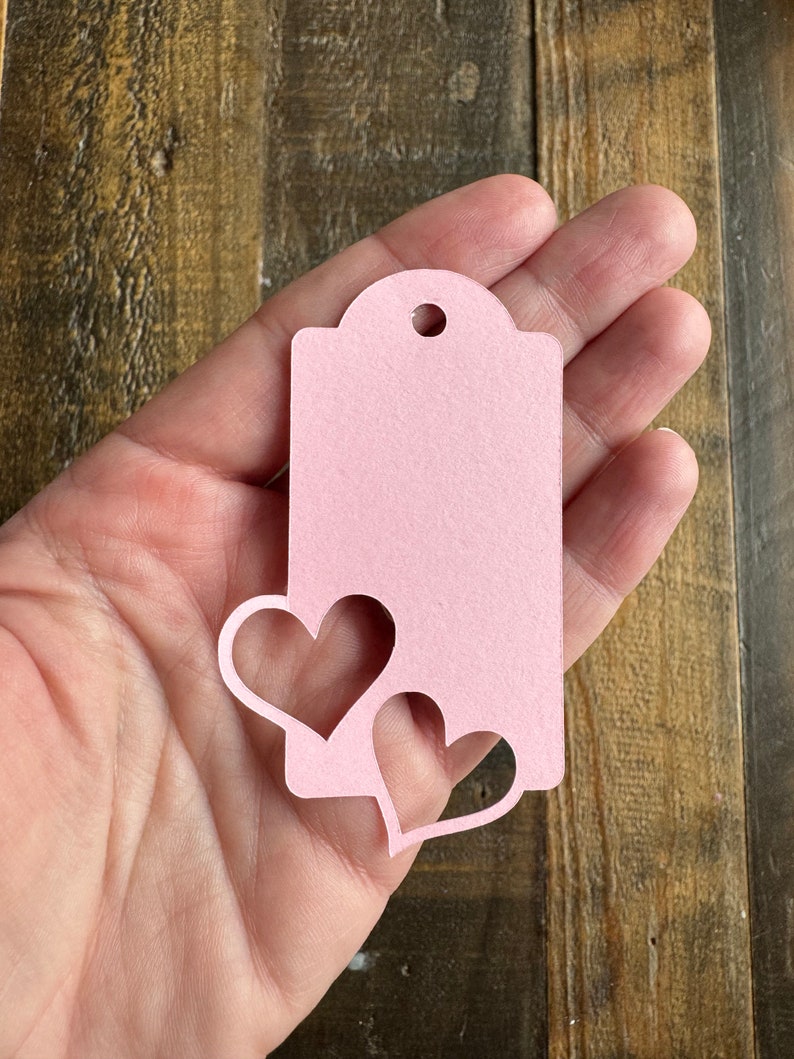 Heart Shape Gift Tags / Valentine’s Day Gift Wrap Accessories / Heart ...