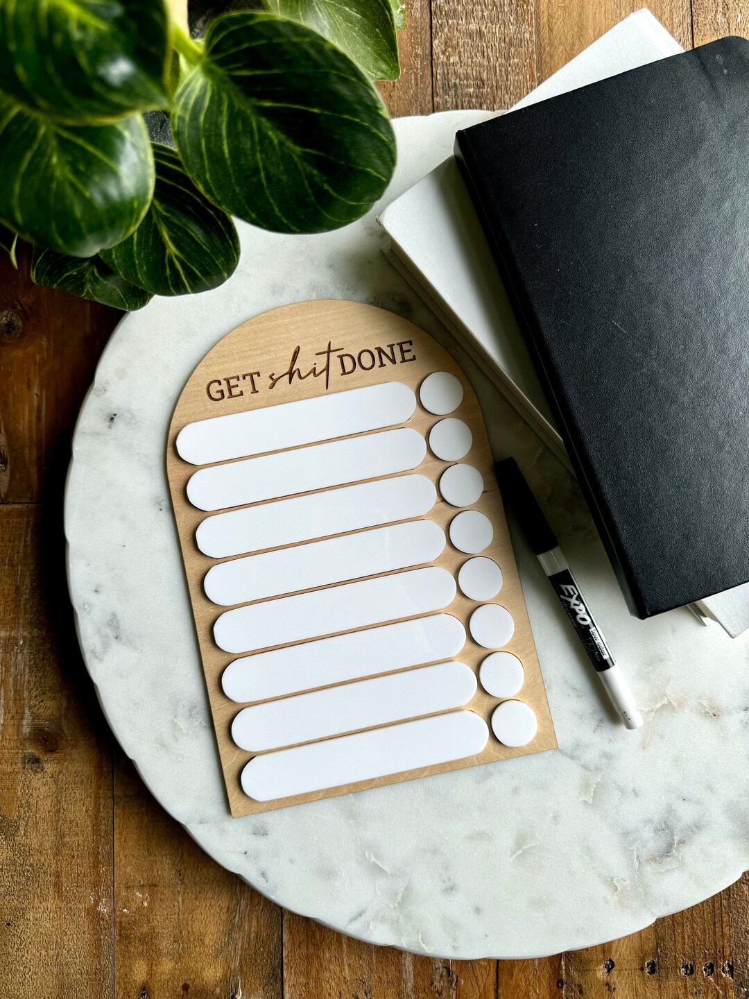Get Shit Done Task List Dry Erase Board / to Do List White Board / Time ...