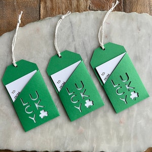St. Patrick’s Day Gift Card Holders / Shamrock Gift Tag / Lucky Gift ...