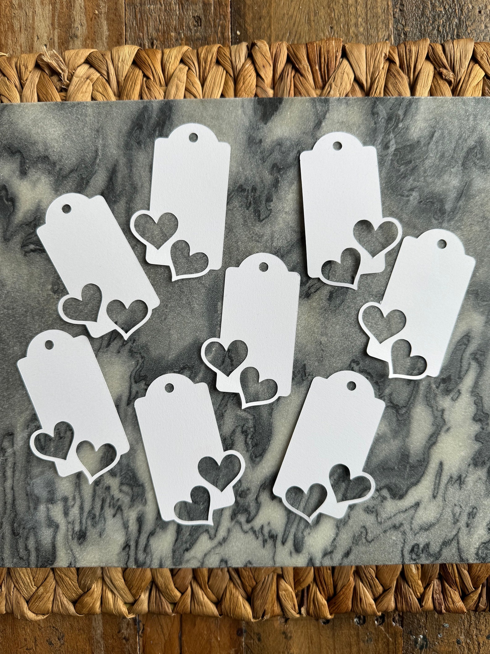 Heart Shape Gift Tags / Valentine’s Day Gift Wrap Accessories / Heart ...