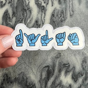 Personalized Sign Language Name Sticker / Custom ASL Name Decal / ASL ...