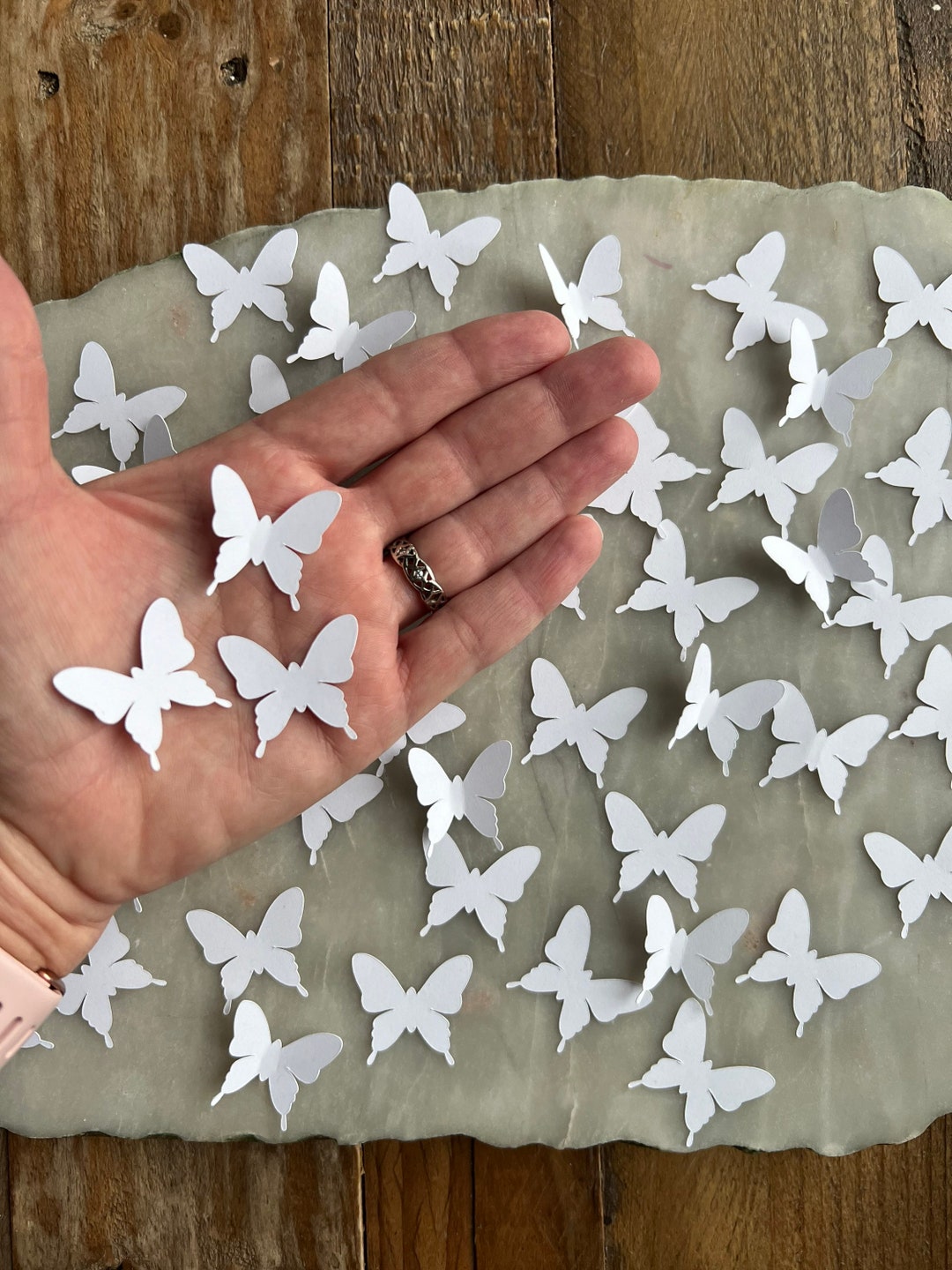 White Butterfly Confetti / Butterfly Decor / Butterfly Table Scatter ...