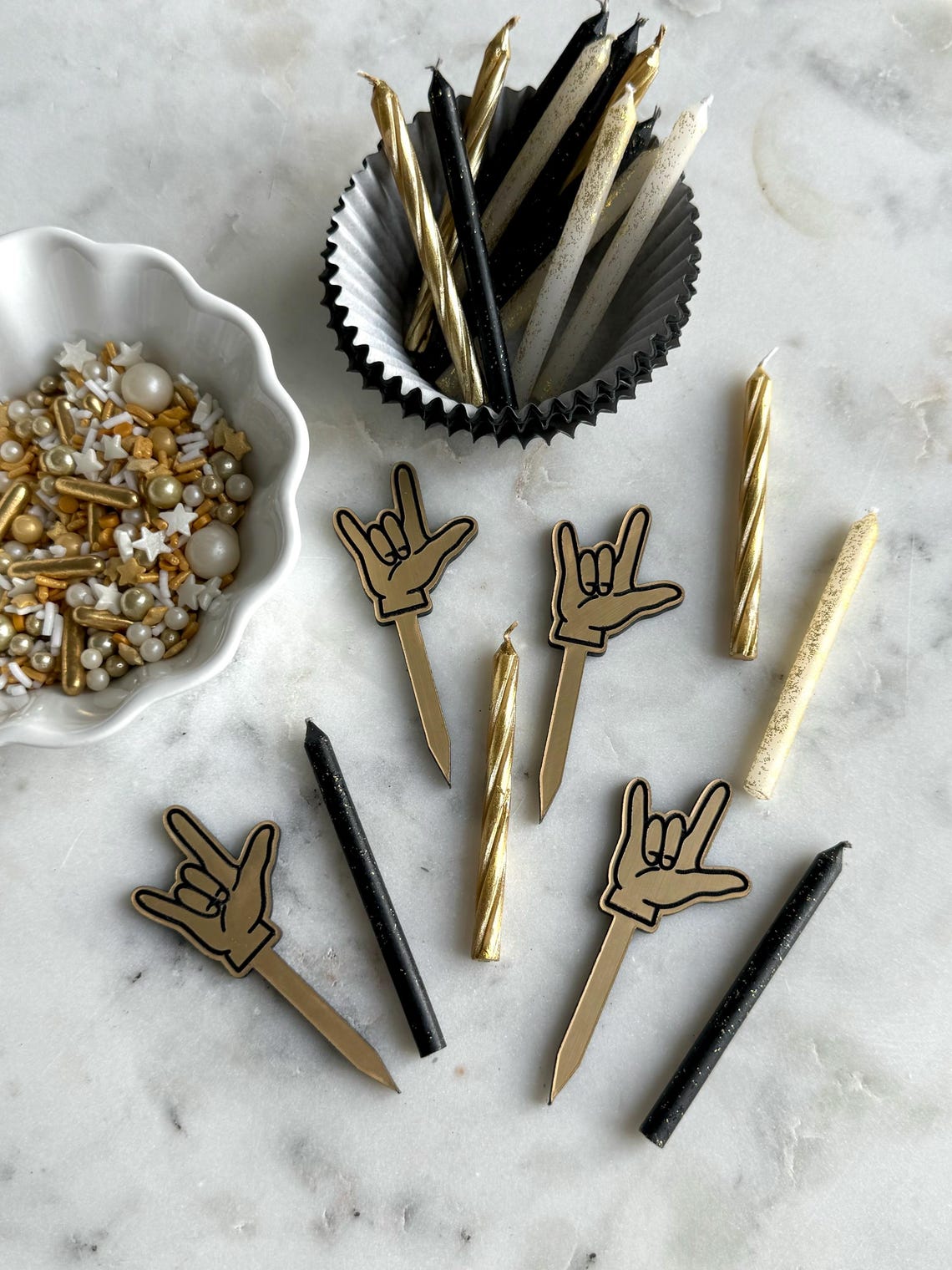 ASL Cupcake Toppers / Sign Language I Love You Cake Topper / ASL Party ...