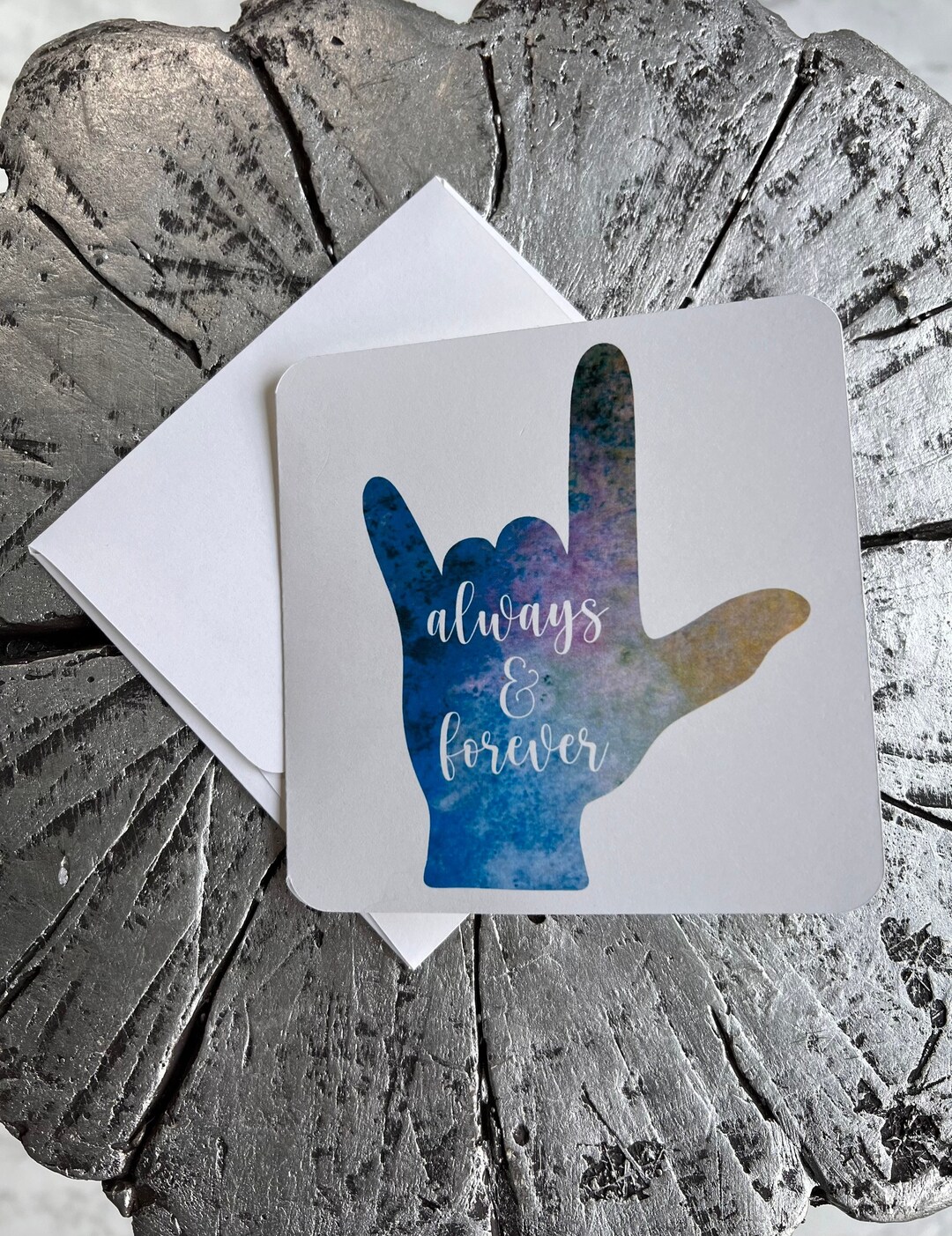 Sign Language I Love You / ASL I Love You Card / ASL Card / Sign ...